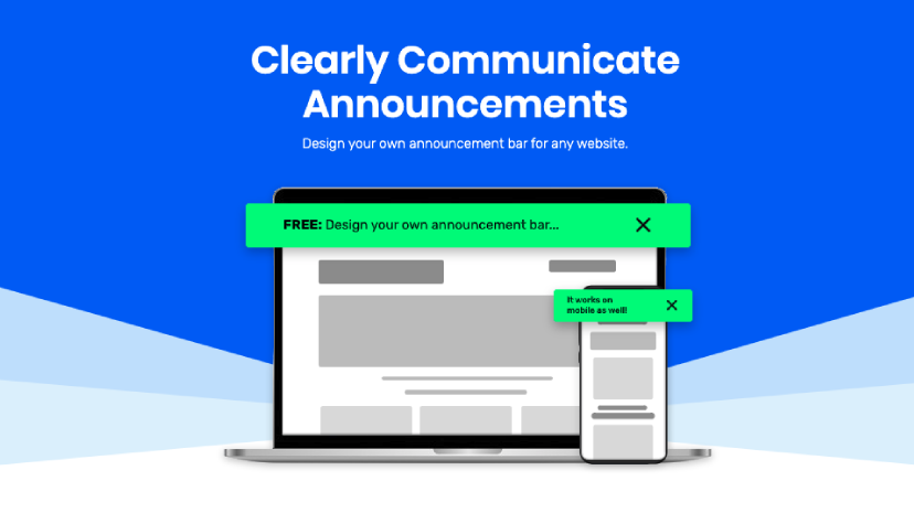 Website Announcement Bar
